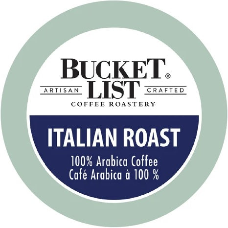 Bucket List Coffee Italian Roast 24 Pack – Crave Coffee